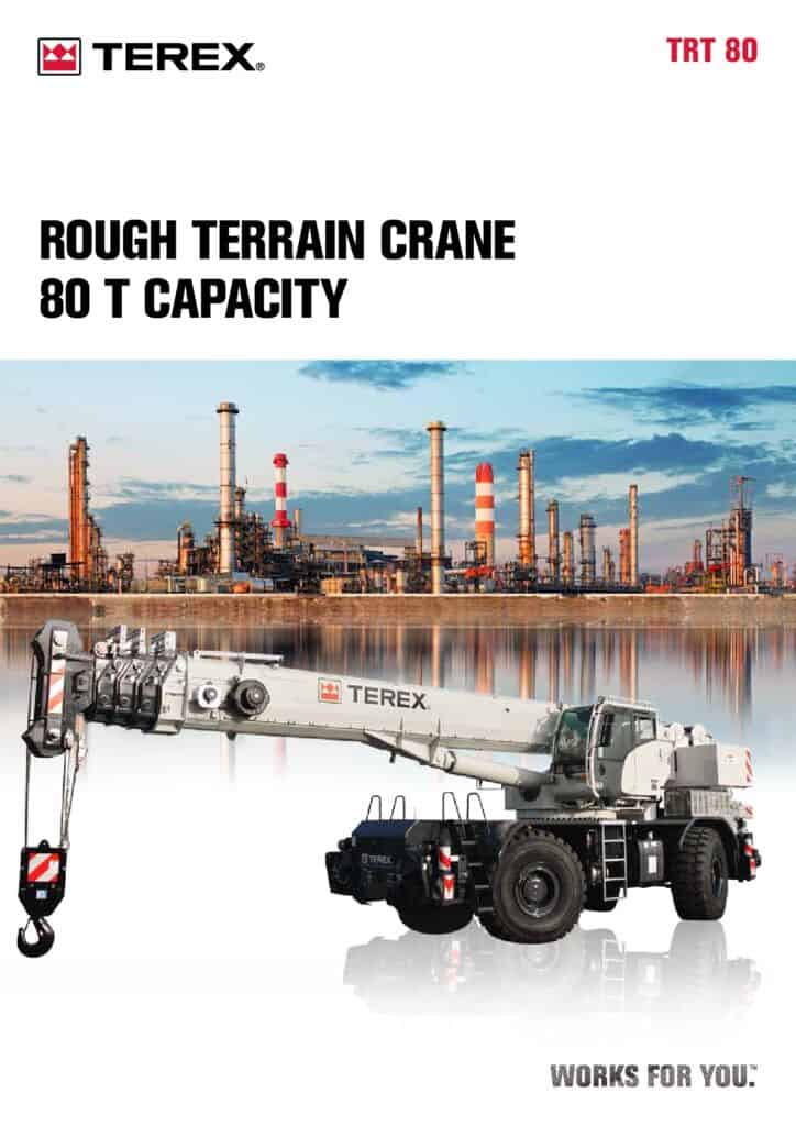 Terex TRT 80 Rough Terrain Crane Load Chart, Capacity & Specs | Free ...