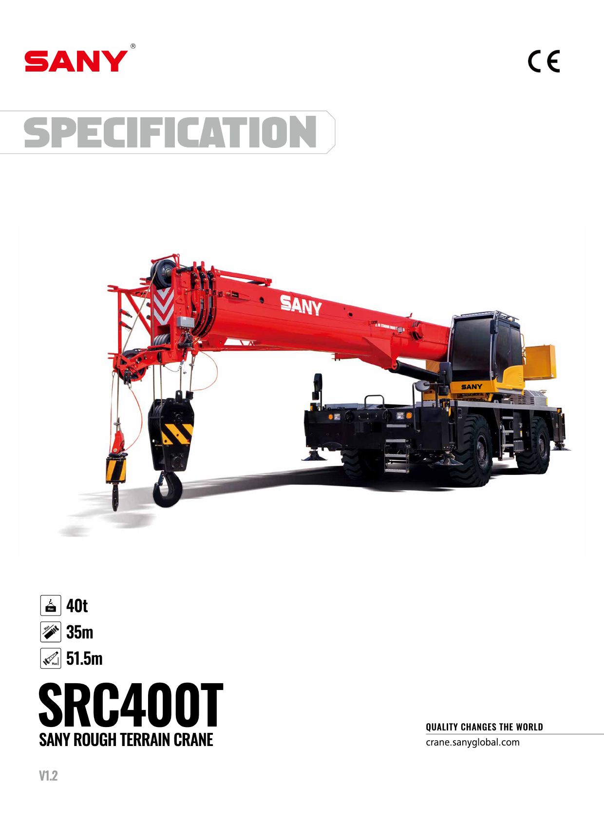 Sany SRC400T Load Chart PDF | Specs, Capacity & Download