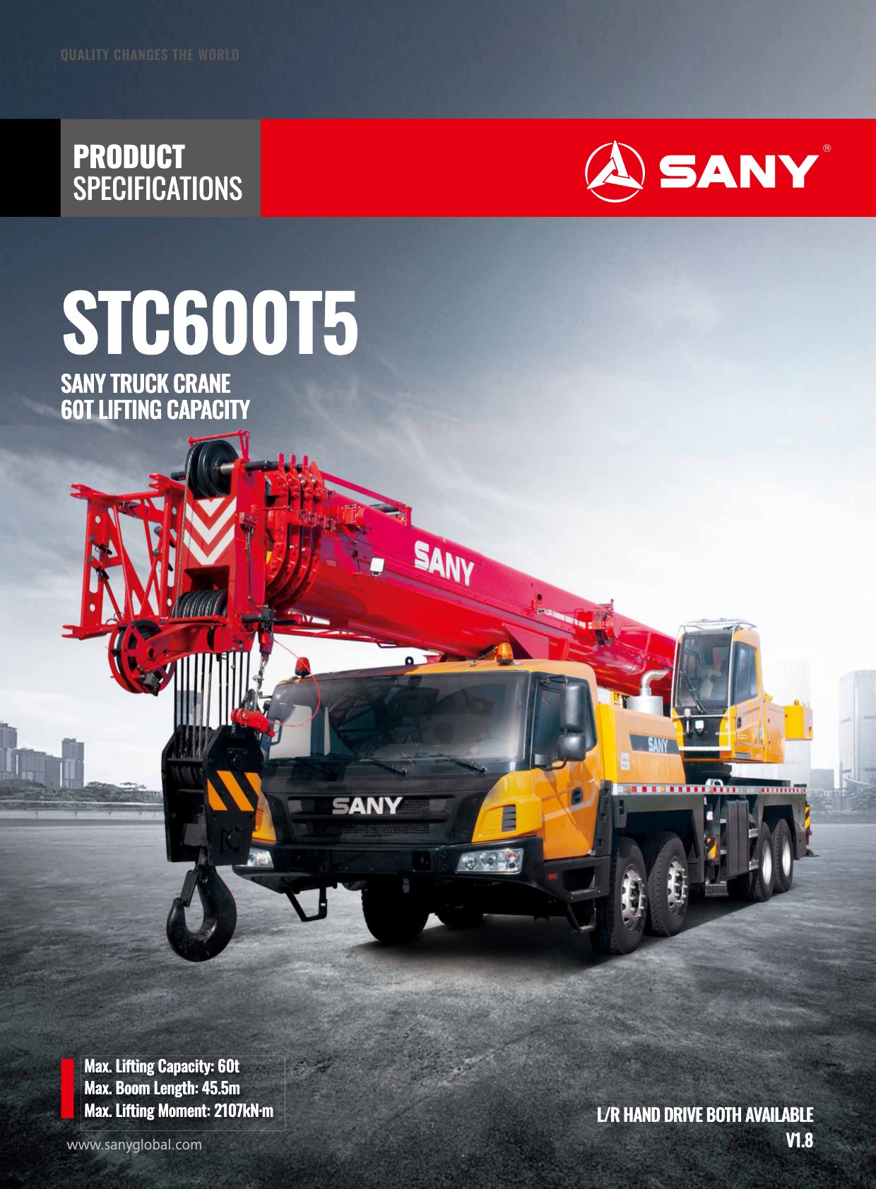 Sany STC600T5 Load Chart PDF | Specs, Capacity & Download