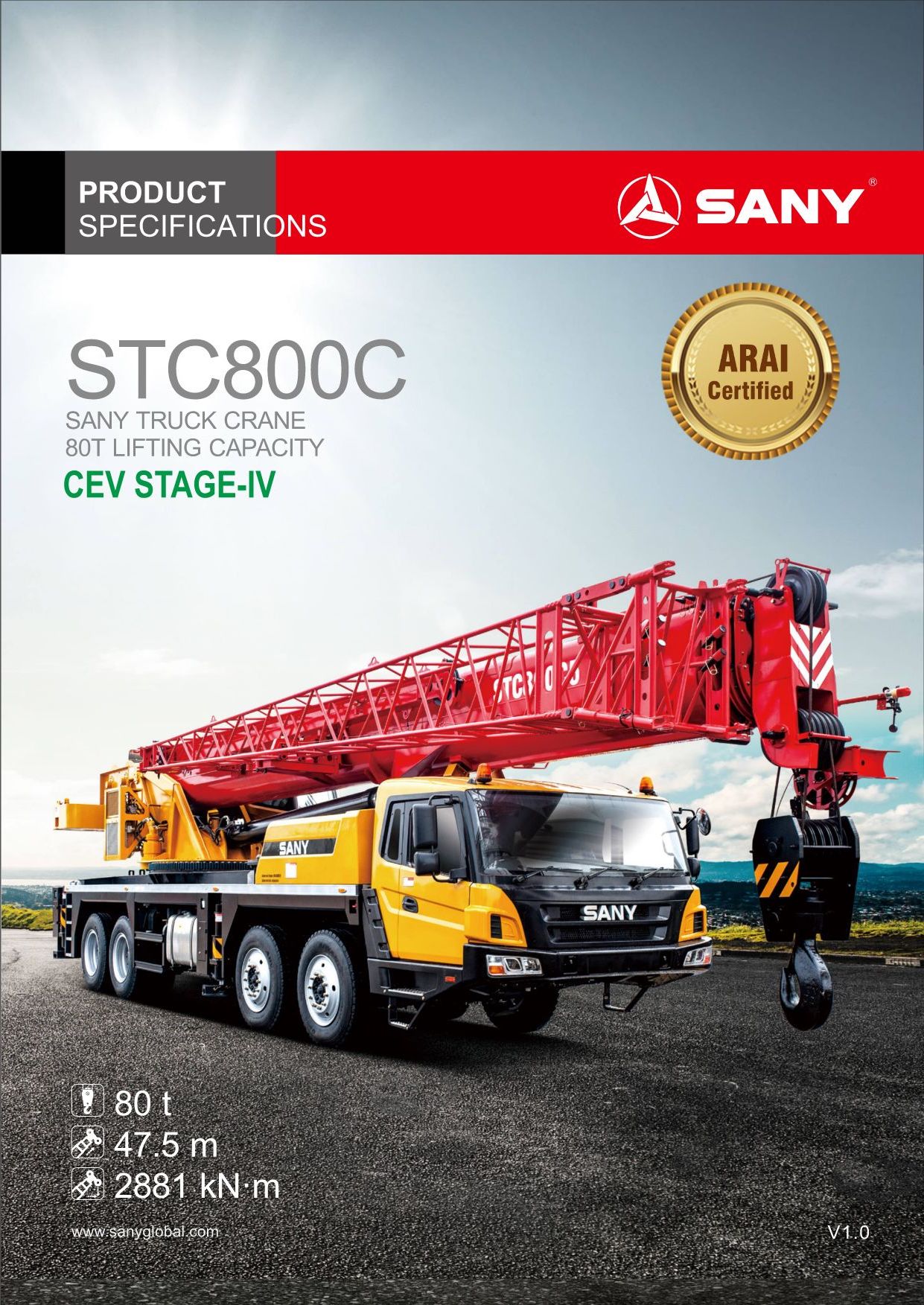 Sany STC800C Load Chart PDF | Specs, Capacity & Download